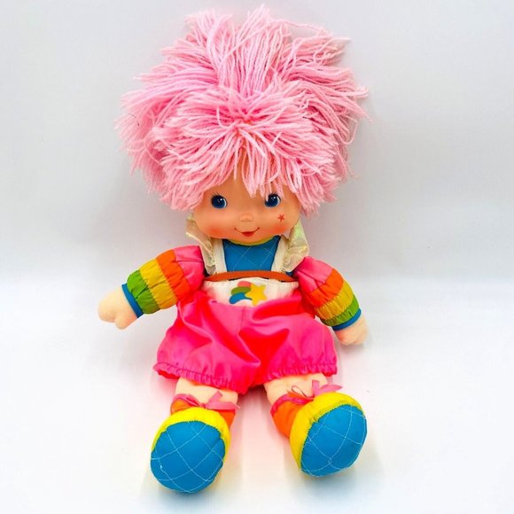 Mattel | Toys | Rainbow Brite Plush Tickled Pink Baby Doll Stuffed ...